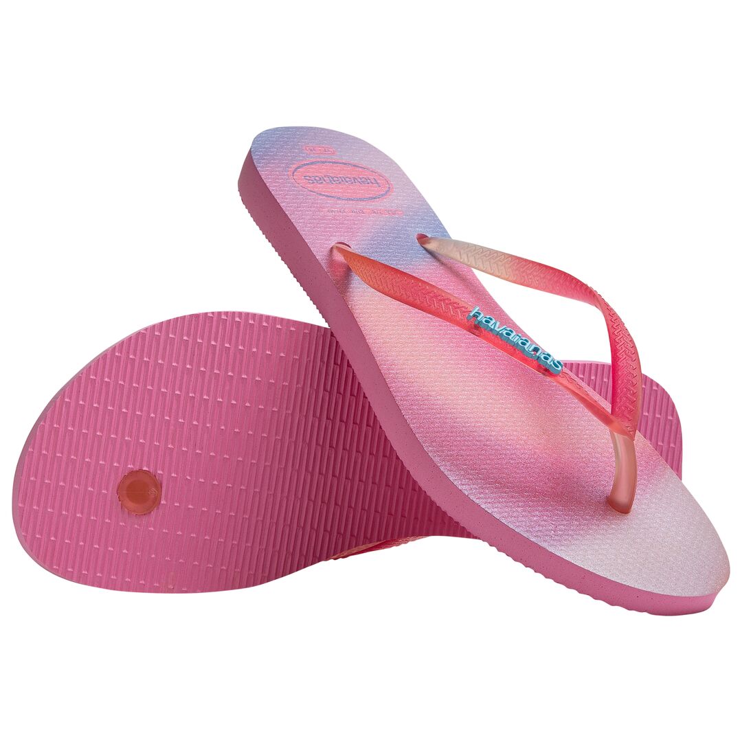 Havaianas Slim Metallic Rainbow Pink – Sun & Famous
